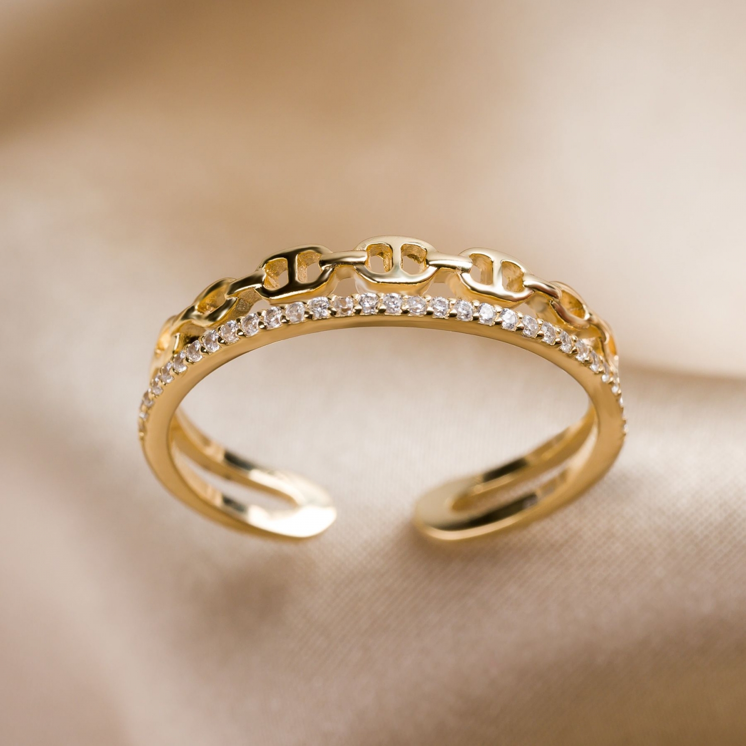 Inel argint reglabil In love With You