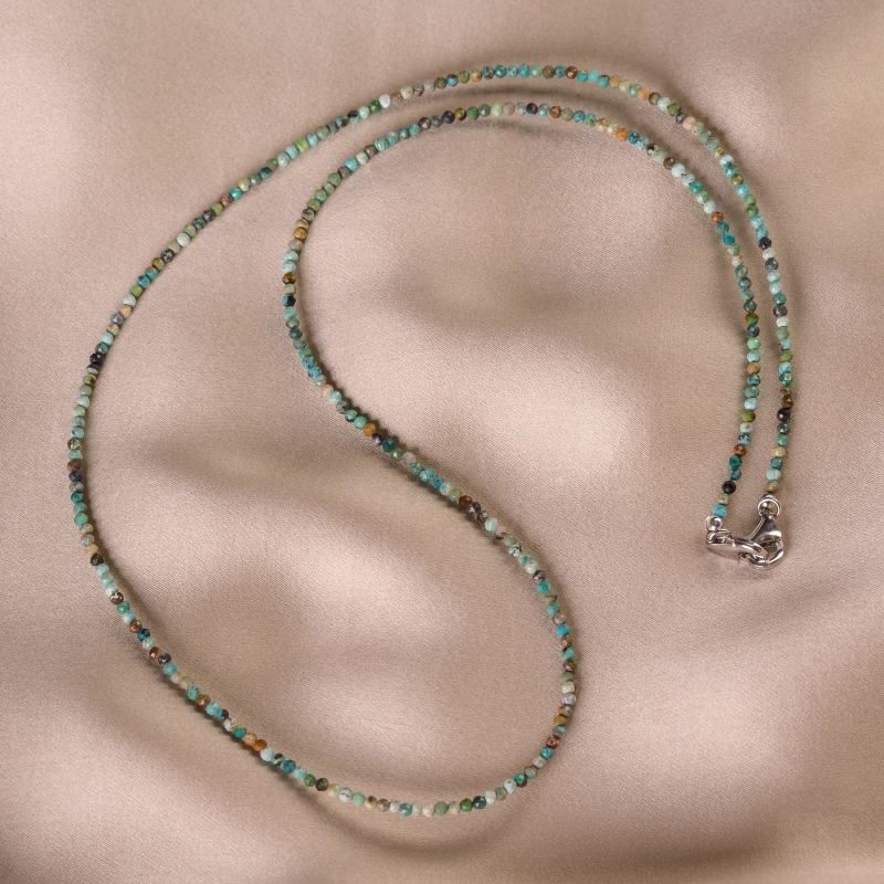 2in1 Lant ochelari si colier argint cu turcoaz natural 60 cm